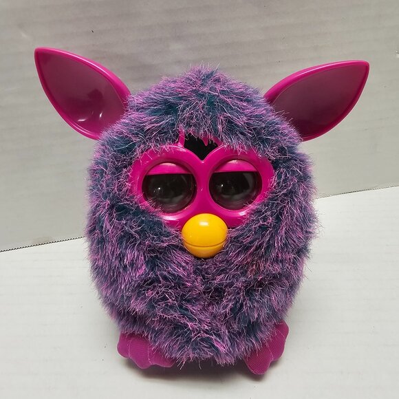 Hasbro | Toys | Purple Pink Hairy Works Furby Interactive Voodoo Fur 22 ...